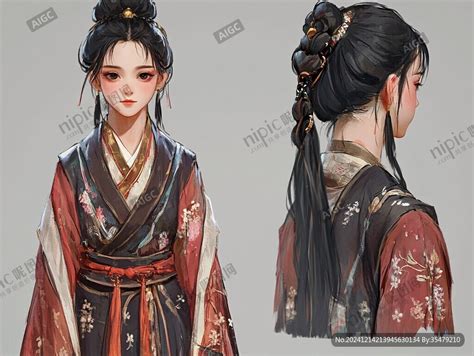 Ai创作图古装半身人物设计 红衣少女设计古风 古代丫鬟 丫鬟髻少女 古风仕女宫女 人物原画 古风角色 高精女孩原画稿 唯美宫女 手绘宫女 宫女模型 汉服女插画 古装立绘 原画人物 古代宫女