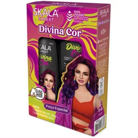 Kit Shampoo Condicionador Skala 325Ml Divina Cor EBC Atacado de Cosméticos