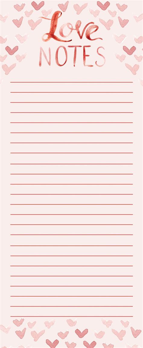 Love Notes Notepad Love Notes Note Pad Notes