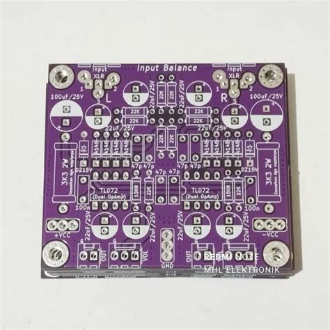 Double Layer Fiber Stereo Input Balance Pcb Balance Stereo Input Pcb