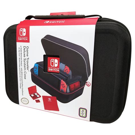 Rds Industries Nintendo Switch Travel Kit Deluxe Console Holder With Game Cartridge Storage