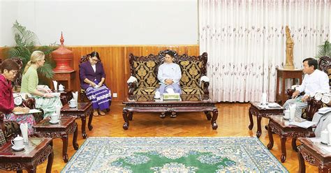 ပြည်ထောင်စုဝန်ကြီး ဦးမင်းနောင် မြန်မာနိုင်ငံဆိုင်ရာ ကုလသမဂ္ဂဝန်ဆောင်မ