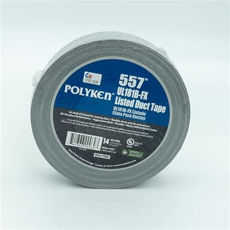 Polyken Berry Global Silver Duct Tape 48 Mm Width X 55 M Length 14 Mil Thick