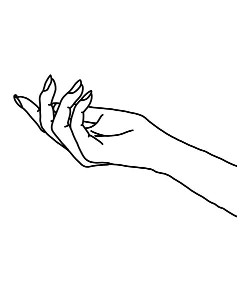 Printable Instant Download Hand Line Art Boho Home Decor Digital Print