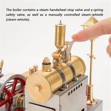 Retrol Se 02 Metal Steam Engine With Horizontal Boiler Model Kit And G