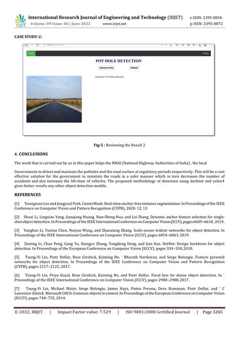Road Pothole Detection Using Yolov Darknet Pdf
