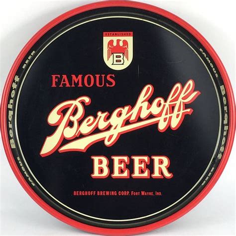 1950 Berghoff Beer 13 Inch Fort Wayne Indiana Sold At Auction On 21st