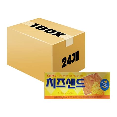 크라운 치즈샌드 45g X 24개입 1박스 무료배송 홈플러스 택배배송