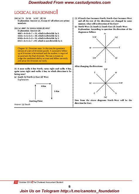 Ca Foundation Logical Reasoning Number Series Coding And Decoding And