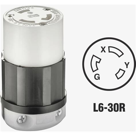 Leviton 30a 250v 3 Wire 2 Pole Industrial Grade Locking Cord Connector