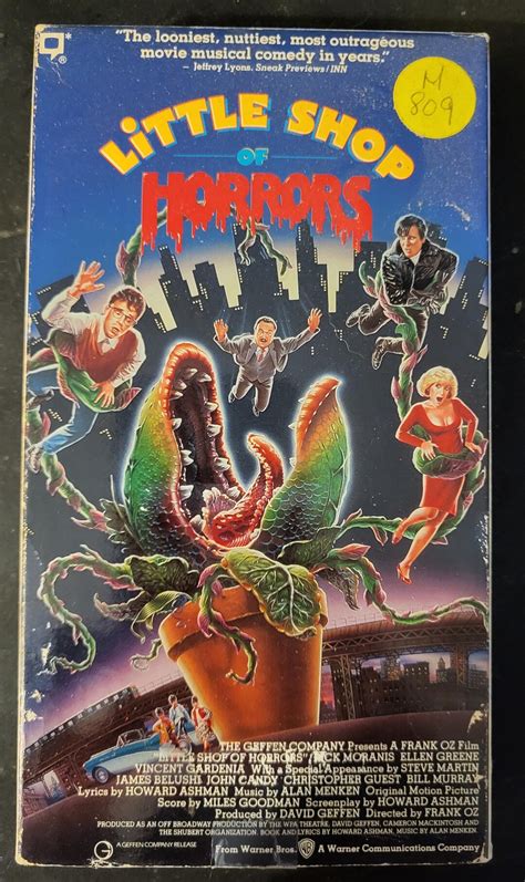 Little Shop Of Horrors Vhs Rick Moranis Steve Martin James Belushi