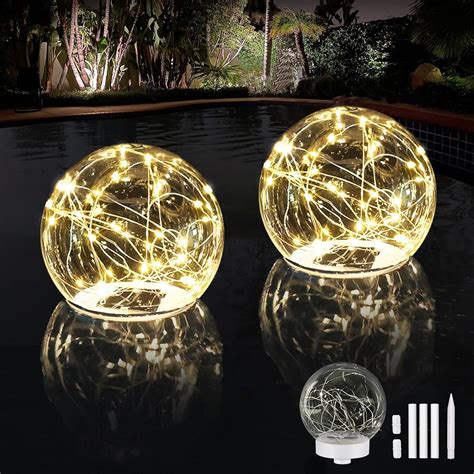 Solar Floating Pool Lights 59 Glow In The Dark Warm