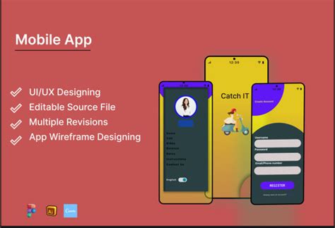 do modern mobile app ui ux design and website ui ux design by saba196