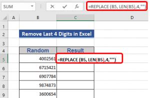 Removing The Last Four Digits In Excel Comprehensive Guide