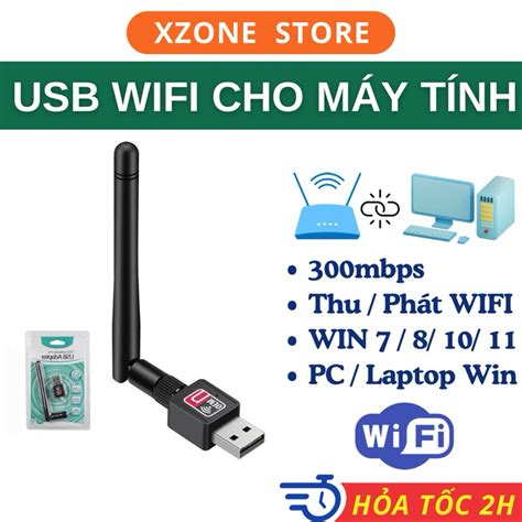 Usb Thu Sóng Wifi 1300mbps Cho Pc Laptop Thu Phát Wifi Cho Máy Tính