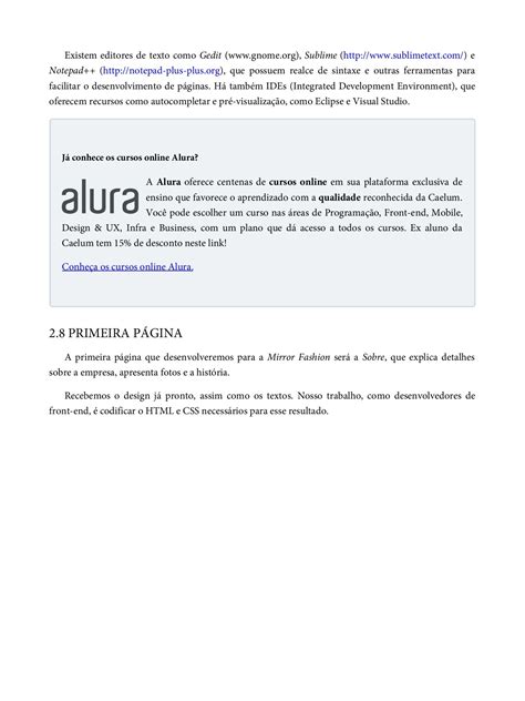 Caelum Html Css Javascript Php Claudivan Página 24 Pdf Online