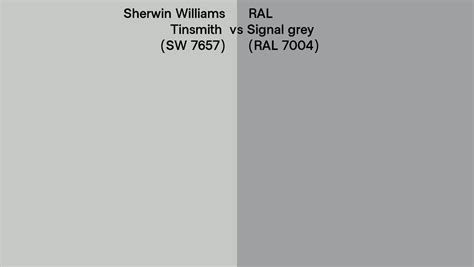 Sherwin Williams Tinsmith Sw 7657 Vs Ral Signal Grey Ral 7004 Side