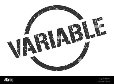 Variable Black Round Stamp Stock Vector Image And Art Alamy