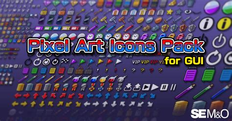 Pixel Art Icons Pack For Gui 2d 图标 Unity Asset Store