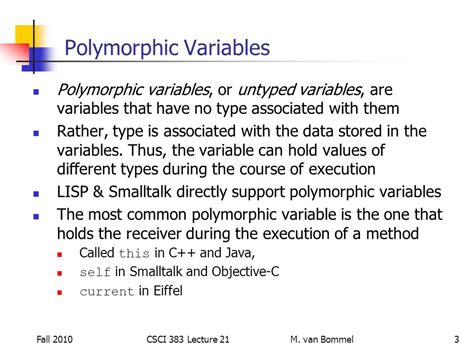 Csci 383 Object Oriented Programming And Design Lecture 21 Martin Van
