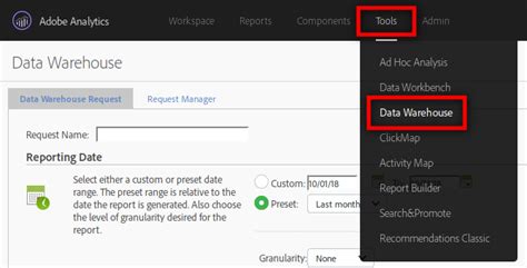 Adobe Analytics Data Warehouse The Digital Marketing Architect