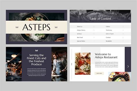 Food And Culinary Powerpoint Design Template Place