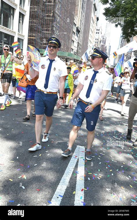 Marchers March In The World Pride Nyc Pride March On June 302019 On