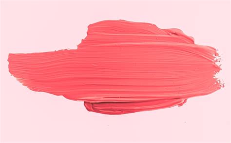 Premium Photo Red Brush Stroke Or Makeup Smudge Closeup Beauty