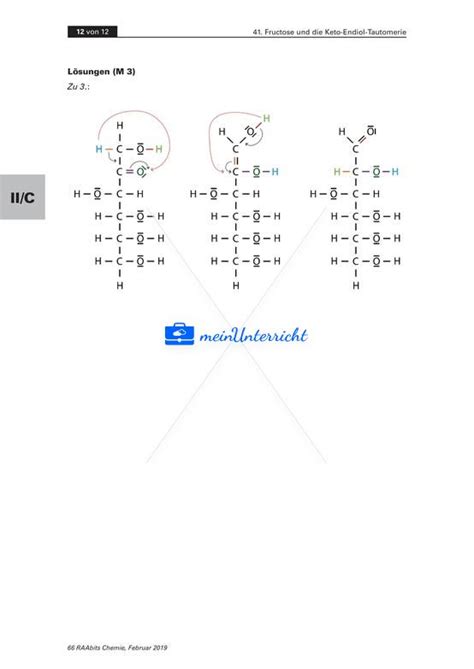 Fructose Und Die Keto Endiol Tautomerie Meinunterricht