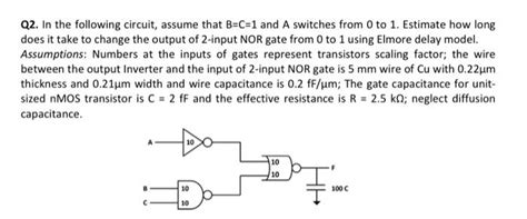 Solved Q2 In The Following Circuit Assume That B C 1 And A Chegg Com