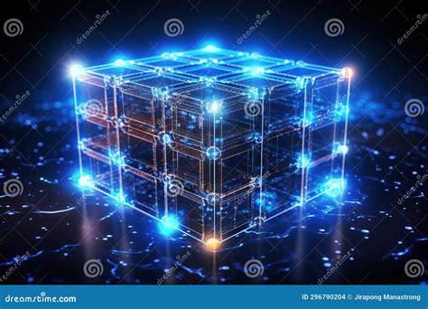 Data Network Connect Blockchain Technology Futuristic Global