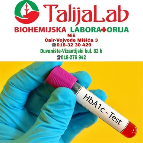 Nutricio Niš 🔴 Hba1c 🔴 Hemoglobin A1c Test Poznat I Kao
