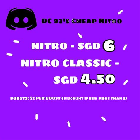 CHEAP DISCORD NITRO & NITRO CLASSIC, Everything Else on Carousell