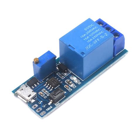 Wide Voltage V V Triggers The Timer Of Time Delay Relay Module To Turn On Off Micro Usb In A