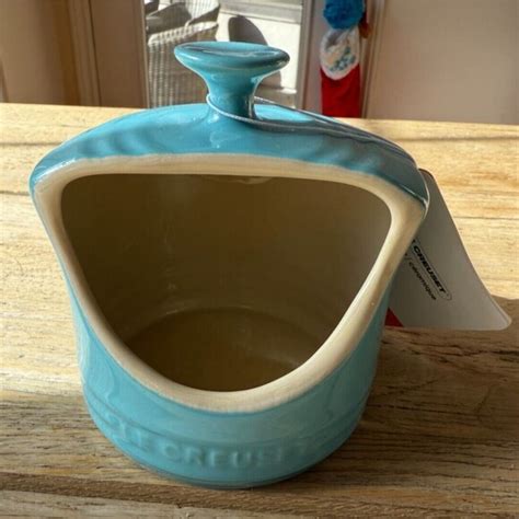 Le Creuset Kitchen New Le Creuset Stoneware Salt Crock Salt Keeper