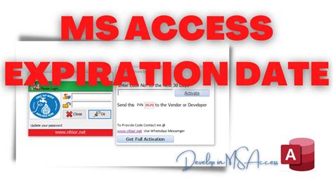 How To Set Expiration Dates In Ms Access Microsoft Access Tutorial For Beginners And Advanced