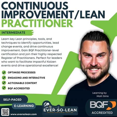 Ever So Lean Continuous Improvementlean Practitioner Green Belt