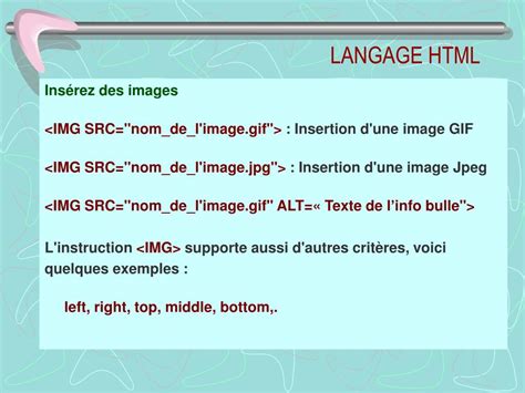 Ppt Langage Html Powerpoint Presentation Free Download Id6949253