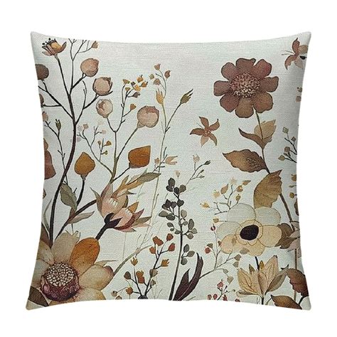 Phyhoo Floral Pillow Covers Fall Vintage Decorative Rustic Farmhouse