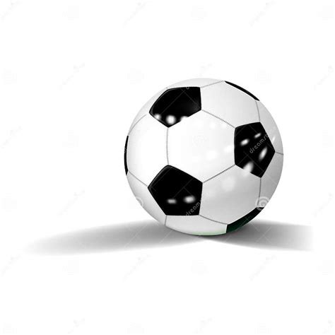 Icono Del Balón De Fútbol Estilo Realista Ilustración Del Vector