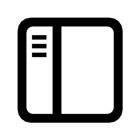 Sidebar 2 Layout Toggle Nav Navbar Vector Svg Icon Svg Repo