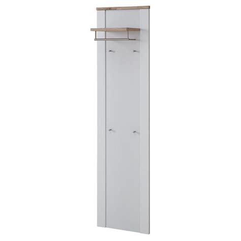 Lomadox Garderobenpaneel Devon 36 Garderobe Schmal Matt Grau Mit