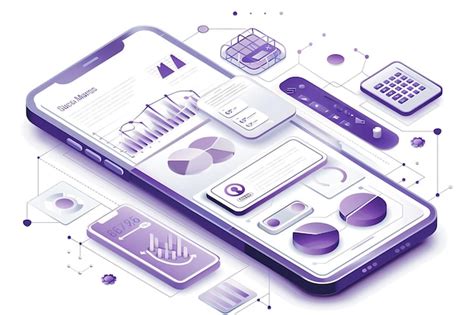 Mobile User Interface Theme Uiux Customization Isometric Concept