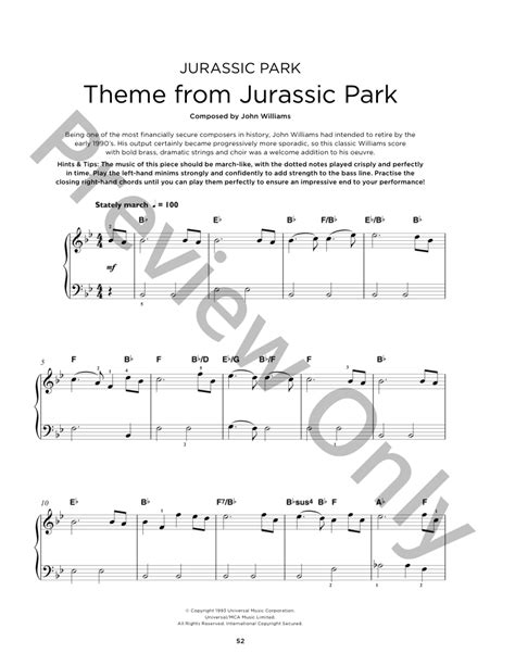Theme From Jurassic Park Jw Pepper
