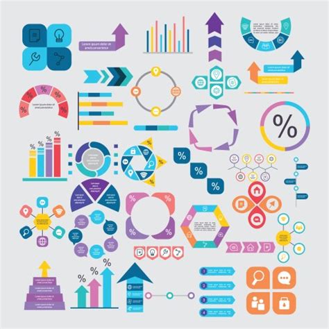Set Of Beer Infographic Elements With Icons Vector Image