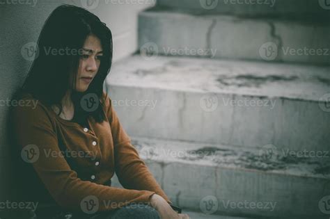 Close Up Asian Sad Woman Heartbreak From From Unrequited Love