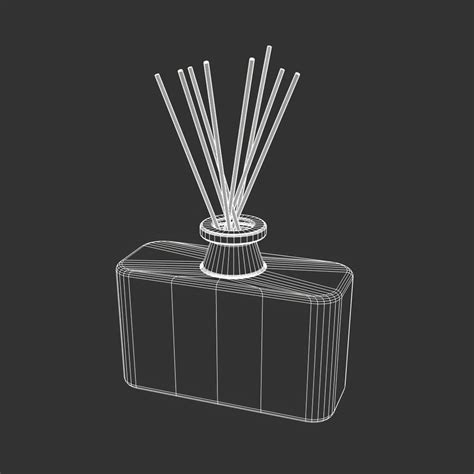 Glass Reed Diffuser Home Decor Model Poliigon