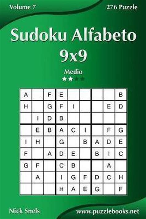 Sudoku Alfabeto 9x9 Medio Volume 7 276 Puzzle Nick Snels