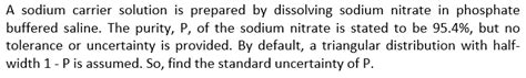 solved a sodium carrier solution is prepared by dissolving