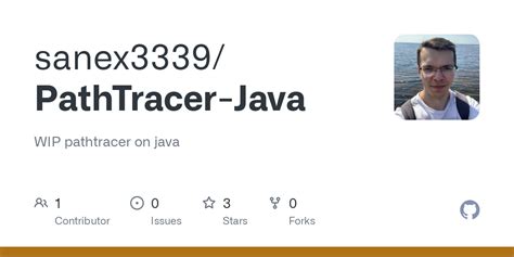 GitHub Sanex PathTracer Java WIP Pathtracer On Java